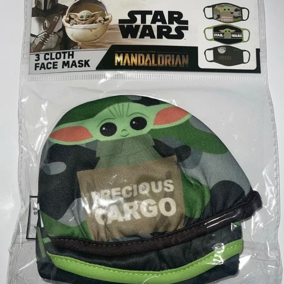 Berkshire Fashions | Other | Baby Yoda Grogu Face Cover Mask 3 Pack ...